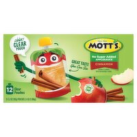 Mott's No Sugar Added Applesauce Cinnamon, 3.2 oz, 12 count - ShopRite