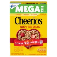 General Mills Cheerios Toasted Whole Grain Oat Cereal Mega Size, 1 lb 8 ...