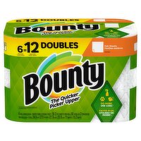 Bounty White Full Sheets Double Rolls Paper Towels, 6 count - ShopRite