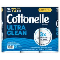 Cottonelle Ultra Clean Toilet Paper, 18 count - ShopRite