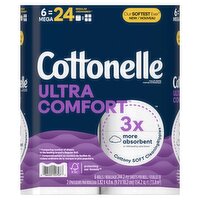 Cottonelle Ultra Comfort Toilet Paper Rolls, 6 count - ShopRite