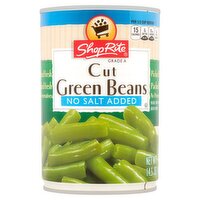 ShopRite No Salt Added Cut Green Beans, 14.5 oz - ShopRite