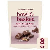 Bowl & Basket Dark Chocolate & Sea Salt Mini Grahams, 8 oz - ShopRite