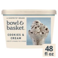 Bowl & Basket Cookies & Cream Ice Cream, 1.5 qt - ShopRite