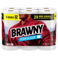 Brawny Pick-A-Size Paper Towels, 6 count - ShopRite