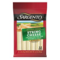 Sargento Natural String Cheese Snacks, 1 oz, 12 count - ShopRite