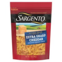 Sargento Traditional Cut Shredded Extra Sharp Cheddar Natural Cheese, 7 ...