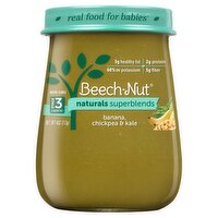 Beech-Nut Naturals Superblends Banana, Chickpea & Kale Baby Food, Stage ...