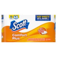 Scott ComfortPlus Unscented Bathroom Tissue, 12 count - ShopRite