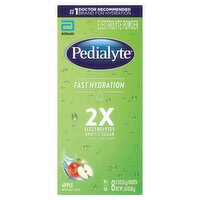 Pedialyte Fast Hydration Apple Electrolyte Powder, 0.3 oz, 8 count ...