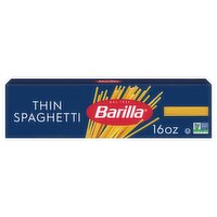 Barilla Thin Spaghetti Pasta Non-GMO, Kosher Certified, 16 oz - Fairway