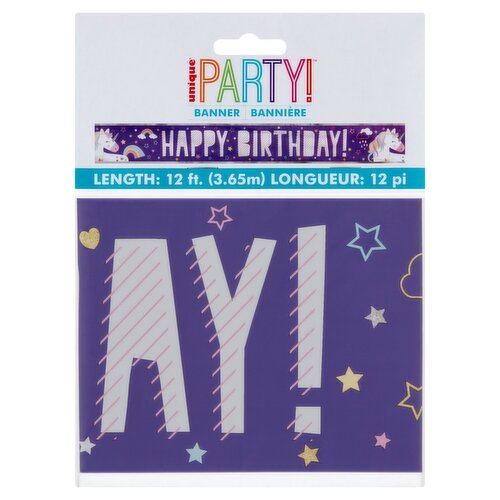 Unique Party! 12 ft Happy Birthday! Banner - ShopRite