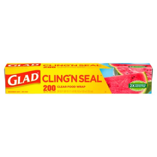 Glad Cling'n Seal 200 sq ft Clear Food Wrap - ShopRite