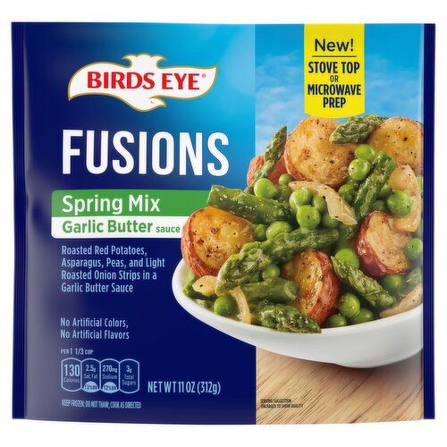 Birds Eye Fusions Garlic Butter Sauce Spring Mix, 11 oz - ShopRite
