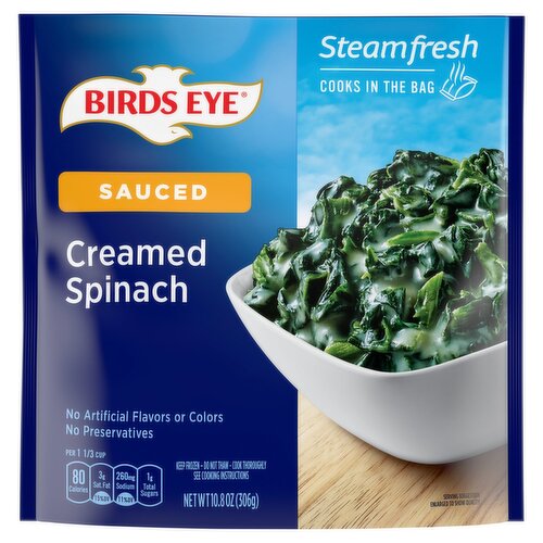 Birds Eye Steamfresh Sauced Creamed Spinach, 10.8 oz - ShopRite
