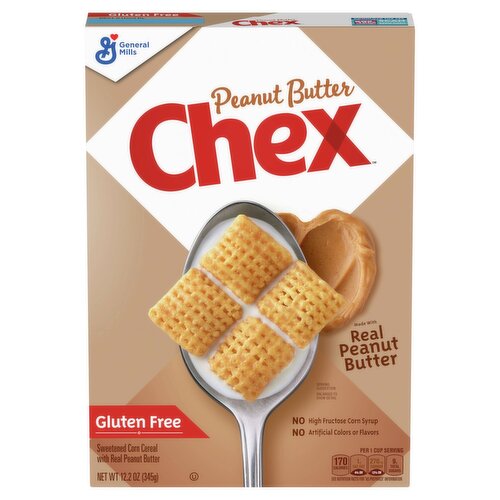 General Mills Chex Peanut Butter Sweetened Corn Cereal with Real Peanut ...
