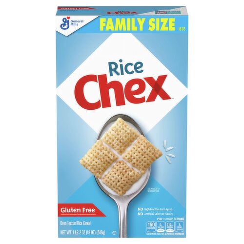 General Mills Chex Oven Toasted Rice Cereal Family Size, 1 lb 2 oz ...