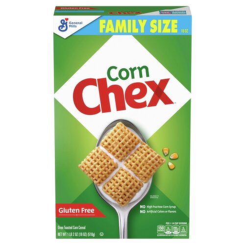 General Mills Chex Oven Toasted Corn Cereal Family Size, 18 oz - The ...