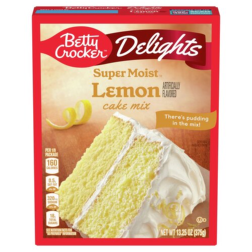 Betty Crocker Super Moist Delights Lemon Cake Mix, 13.25 oz - ShopRite