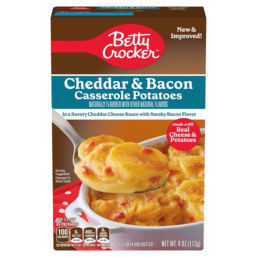 Betty Crocker Cheddar & Bacon Casserole Potatoes, 4 oz - ShopRite