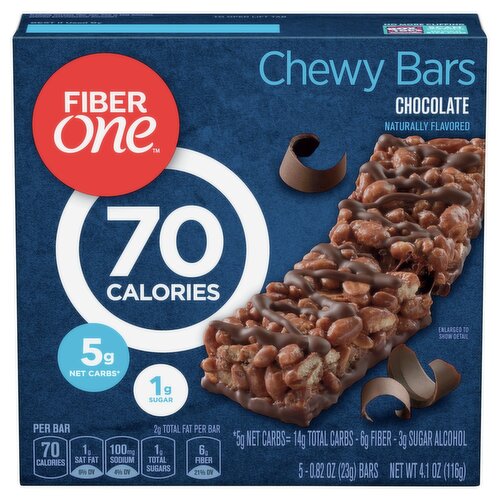 Fiber One Chocolate Chewy Bars, 0.82 oz, 5 count - ShopRite