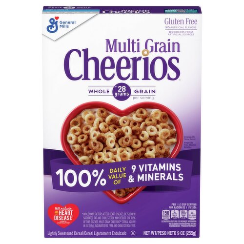 General Mills Cheerios Multi Grain Lightly Sweetened Cereal, 9 oz ...