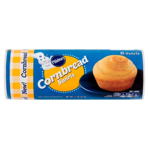Pillsbury Cornbread Swirls, 6 count, 11 oz - The Fresh Grocer