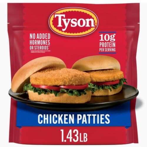 Tyson Fully Cooked & Breaded Chicken Patties, 23 oz - The Fresh Grocer