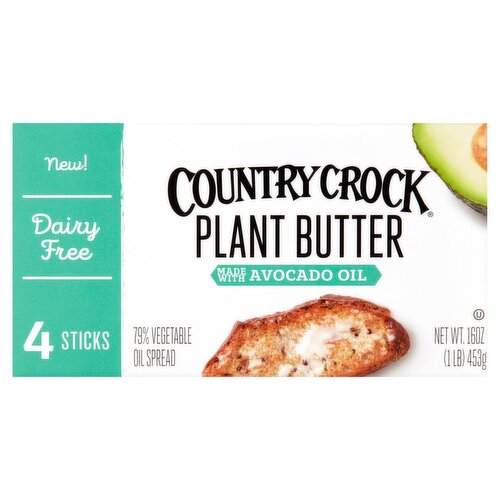 Country Crock Plant Butter with Avocado Oil, 4 count 16 oz - ShopRite
