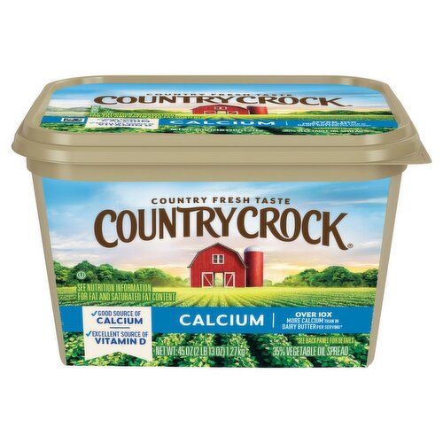 Country Crock Calcium 35% Vegetable Oil Spread, 45 oz - ShopRite