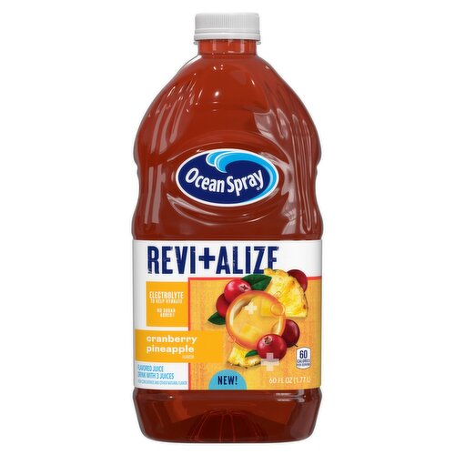 Ocean Spray Revitalize Cranberry Pineapple Flavor Juice Drink, 60 fl oz ...