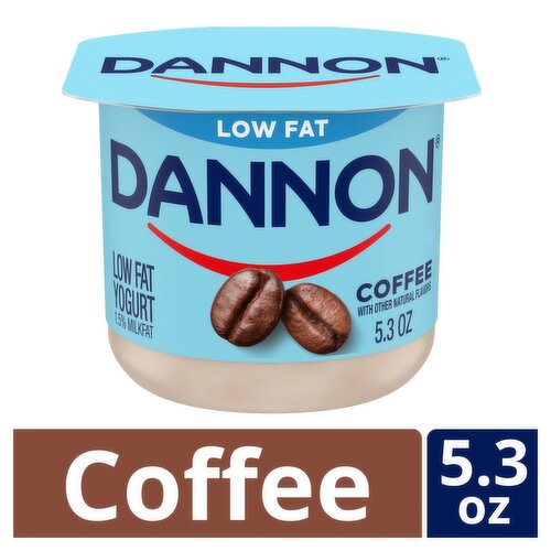 Dannon Coffee Low Fat Yogurt, 5.3 oz - Gourmet