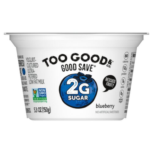 Too Good & Co. Good Save Blueberry Yogurt-Cultured Ultra-Filtered Low ...