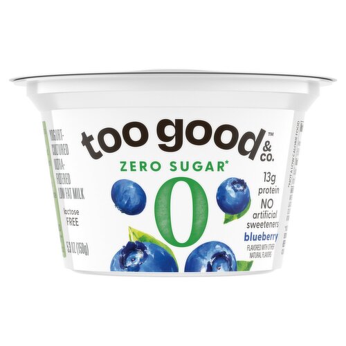 Too Good & Co. Zero Sugar Blueberry Yogurt-Cultured Ultra-Filtered Low ...