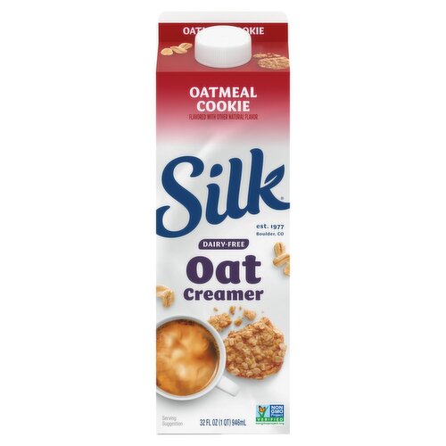 Silk Oatmeal Cookie Dairy-Free Oat Creamer, 32 fl oz - ShopRite
