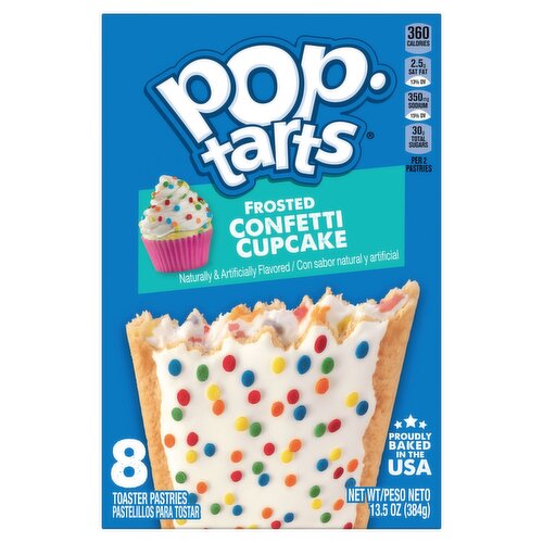 Pop-Tarts Frosted Confetti Cupcake Toaster Pastries, 8 count, 13.5 oz ...