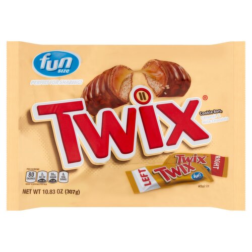 Twix Caramel & Milk Chocolate Cookie Bars Fun Size, 10.83 oz - ShopRite