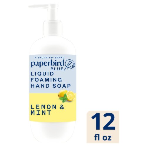 Paperbird Blue Lemon & Mint Liquid Foaming Hand Soap, 12 fl oz - ShopRite