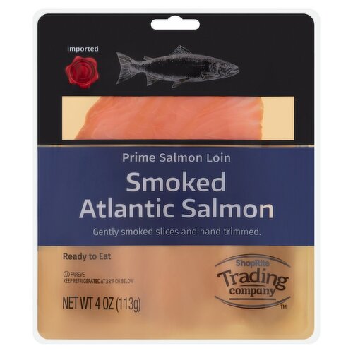 Shoprite Trading Company Smoked Atlantic Prime Salmon Loin, 4 oz - ShopRite