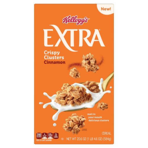 Kellogg's Extra Crispy Clusters Cinnamon Cereal, 20.6 oz - Fairway