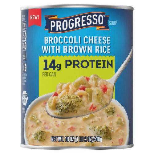 Progresso Broccoli Cheese with Brown Rice Soup, 18 oz - ShopRite