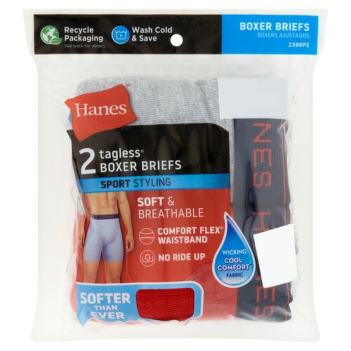 Hanes boxer briefs tagless store