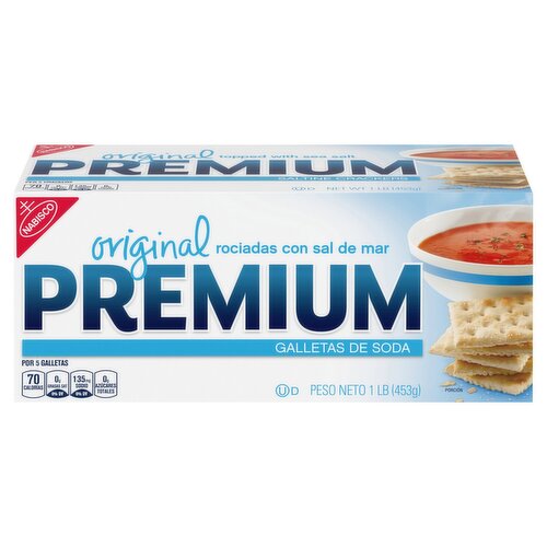 Premium Original Saltine Crackers, 1 lb - Price Rite