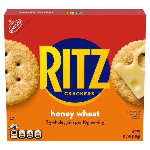 Nabisco Ritz Honey Wheat Crackers, 13.7 oz - ShopRite