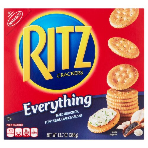 Nabisco Ritz Everything Crackers, 13.7 oz - ShopRite