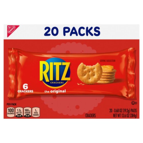Nabisco Ritz the Original Crackers, 0.68 oz, 20 count - The Fresh Grocer