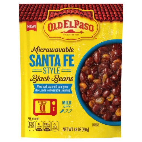 Old El Paso Microwavable Santa Fe Style Black Beans, 8.8 oz - ShopRite