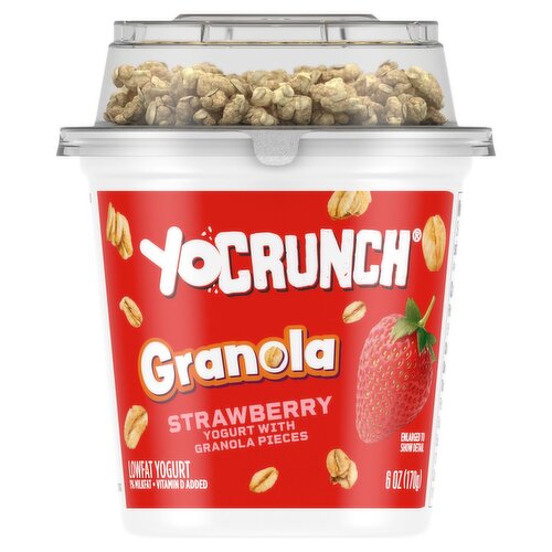 YoCrunch Strawberry with Granola Pieces Lowfat Yogurt, 6 oz - ShopRite