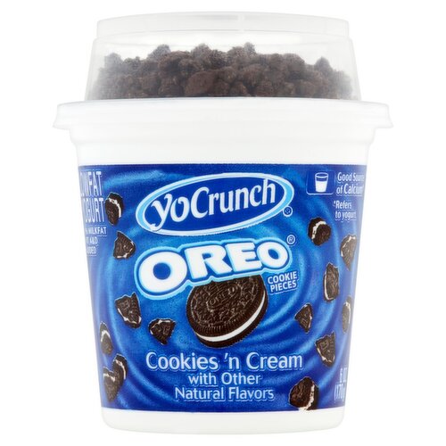 YoCrunch Oreo Cookies 'n Cream Lowfat Yogurt, 6 oz - Fairway