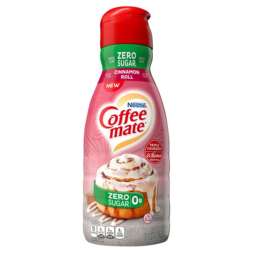 Nestlé Coffee Mate Zero Sugar Cinnamon Roll Non-Dairy Creamer, 32 fl oz ...